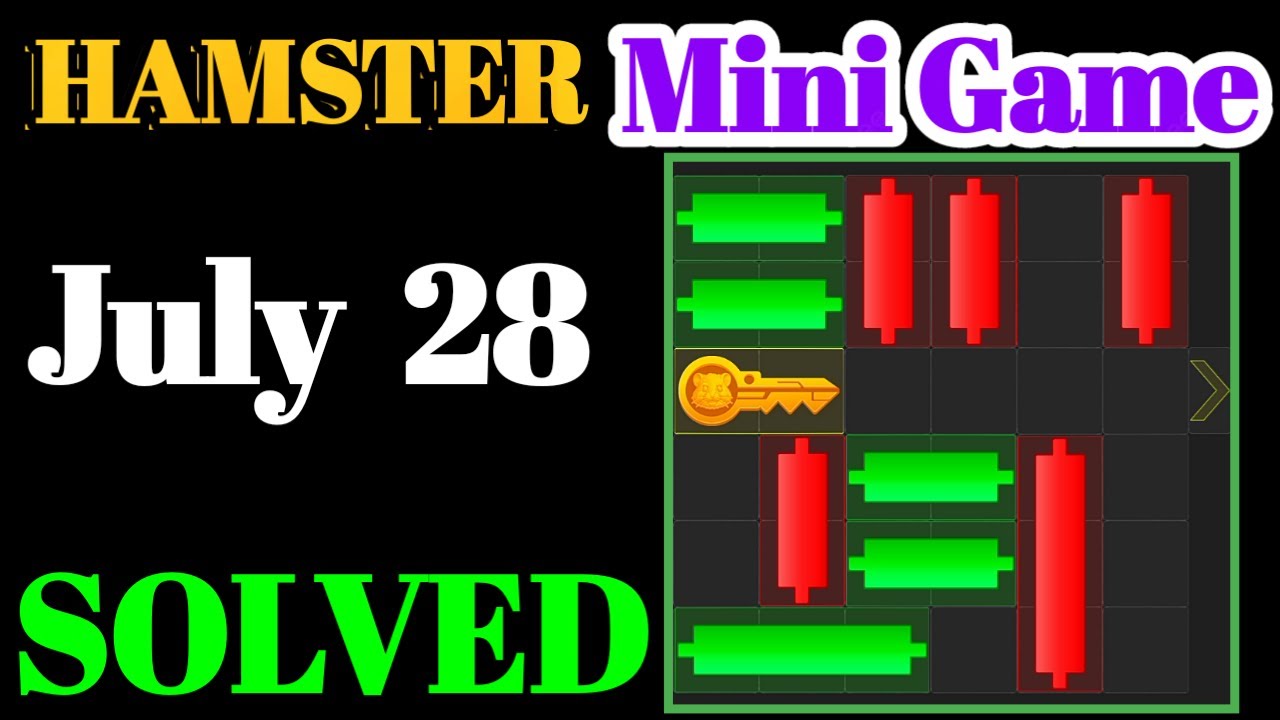 Hamster Kombat New Easy Mini Game Challenge for KEY - July 28 Solved ...