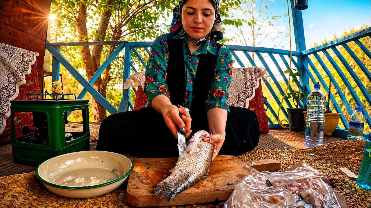 Simple Fried Fish Recipe in the Village | Iranian Rural Cooking | ماهی ...