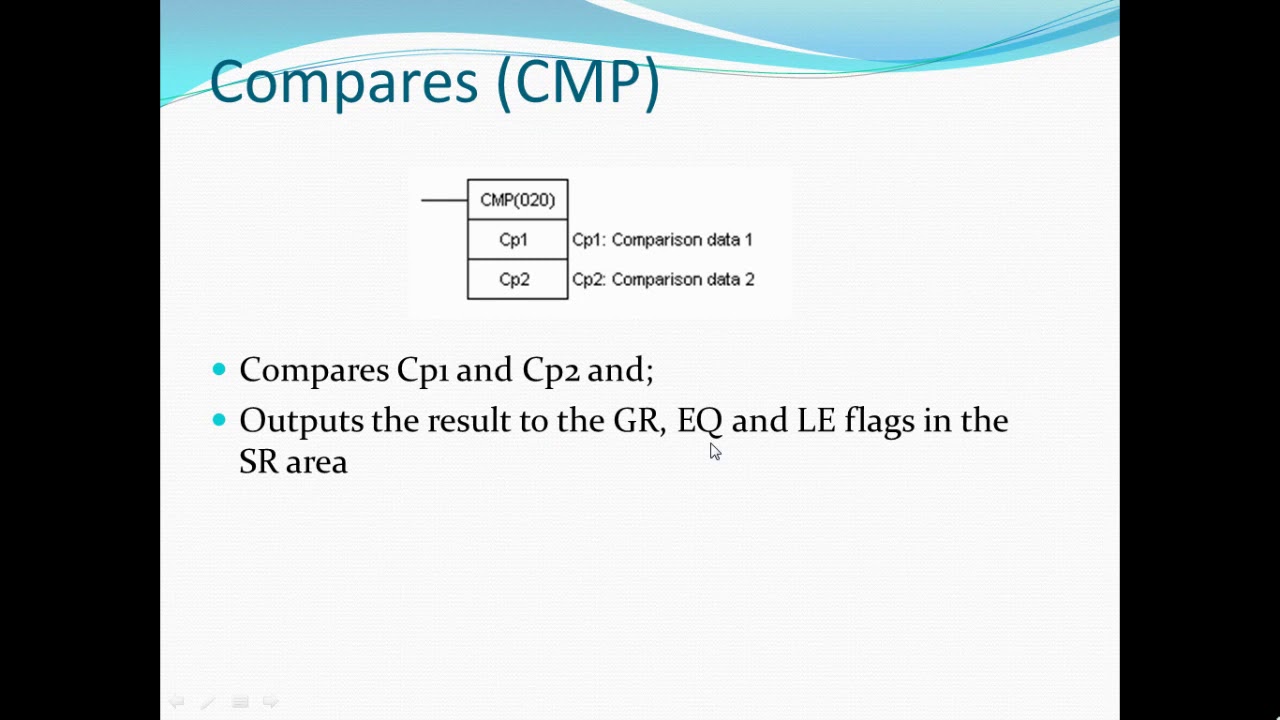 Lectures Mov CMP PLC Ladder Programming - YouTube