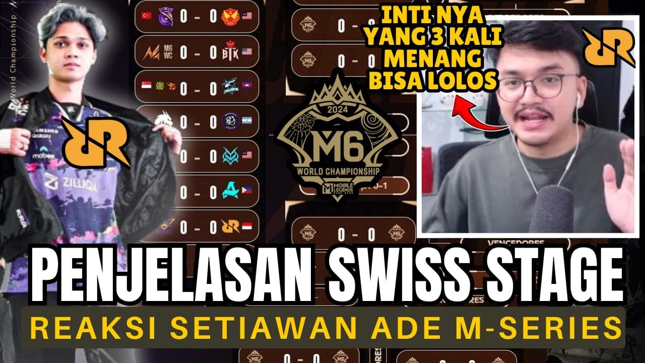 PENJELASAN SWISS STAGE! MAS ADE JELASKAN TENTANG SISTEM SWISS STAGE M6 ...