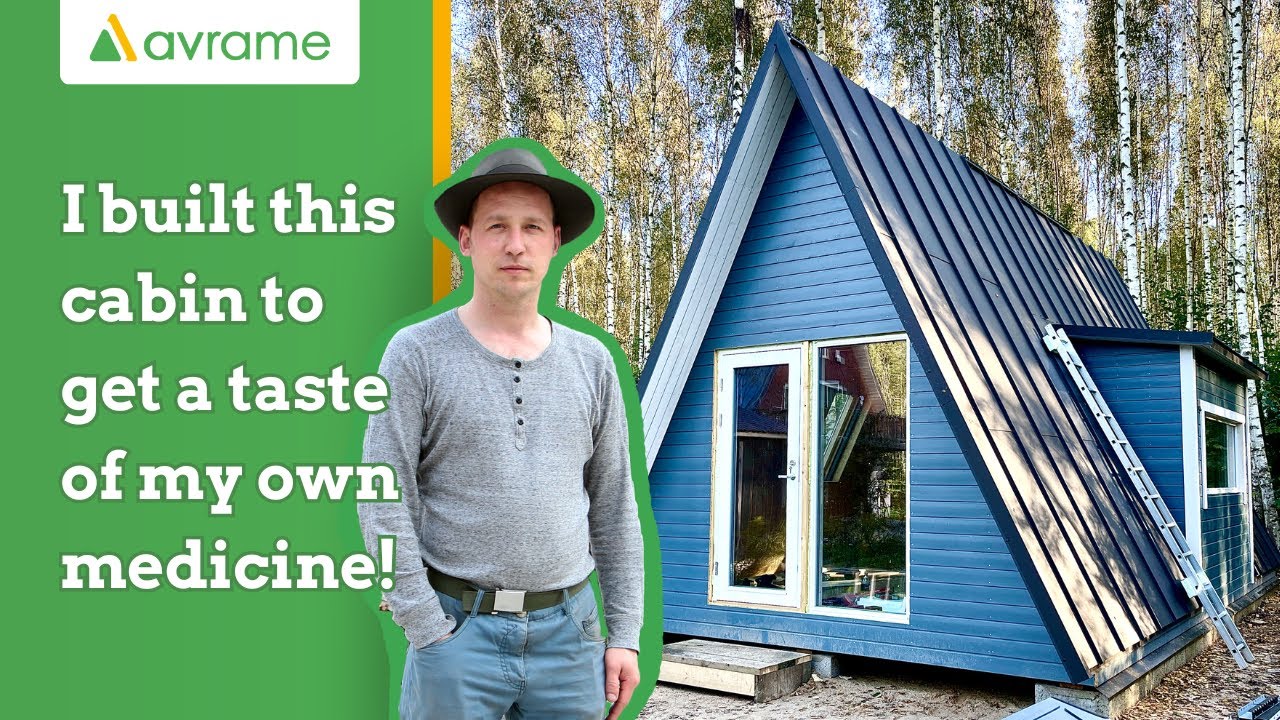 Tiny A-frame House | SOLO+ 75 Construction - YouTube