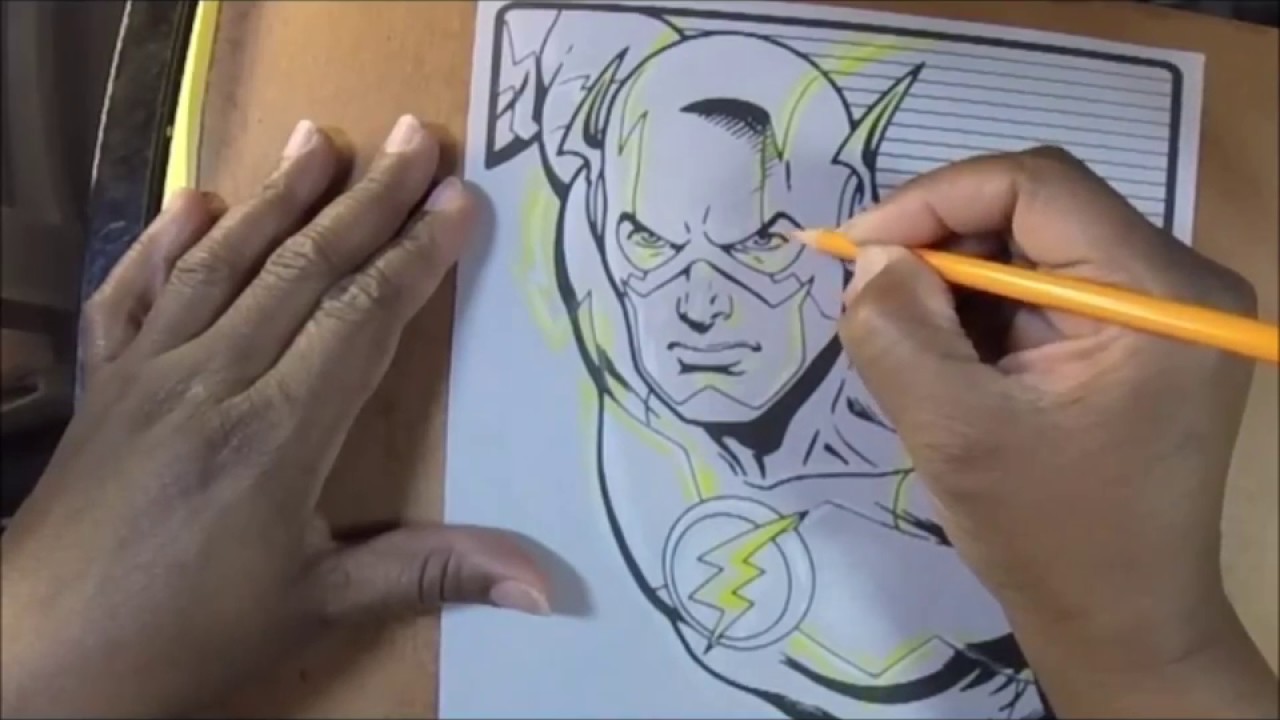 Crayola Art With Edge The Flash Colored with Crayola Colored Pencils ...