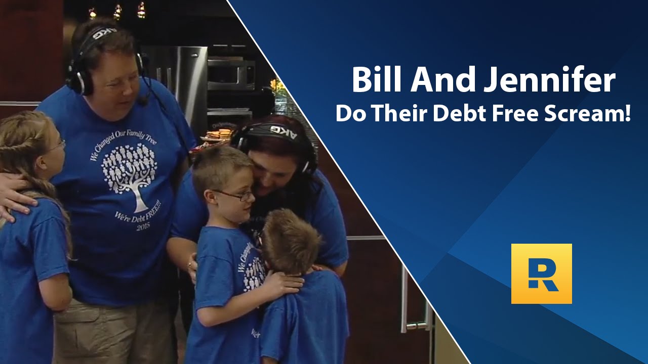 Bill And Jennifer Do Their Debt Free Scream - YouTube