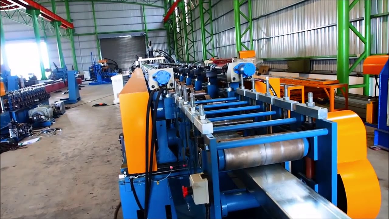C Shape Steel Forming Machine (C型鋼成型機) - YouTube