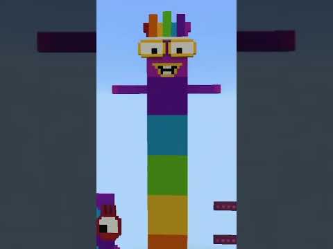 Numberblocks Minecraft Giants 1 to 10 - YouTube