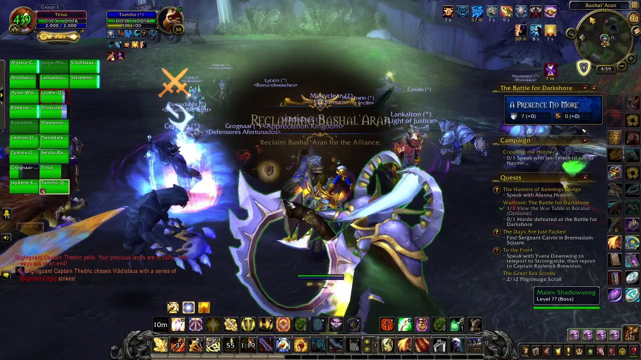 World of Warcraft: BFA- Warfronts: Battle of Darkshore - YouTube