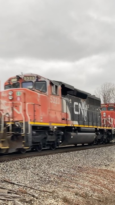 CN Freight With Two SD40-2Ws #railroadhistory #railroad #train #history #railfan #railway - YouTube