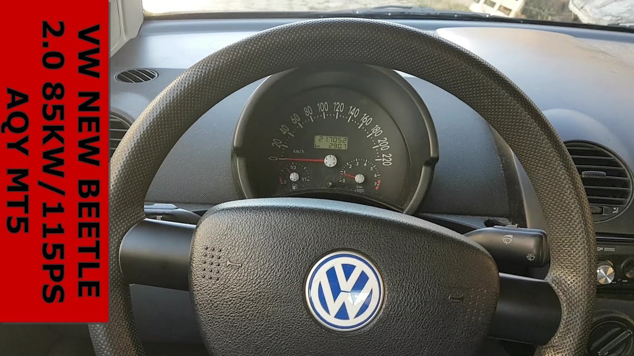 Volkswagen New Beetle 2.0 AQY - engine speed test RPM - YouTube