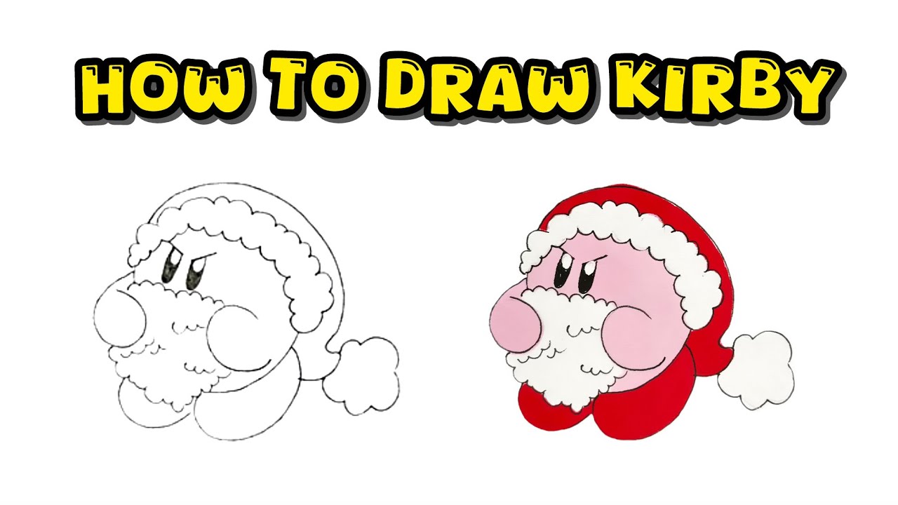 How to Draw Kirby – Fun and Simple Game Character Tutorial for All Ages ...