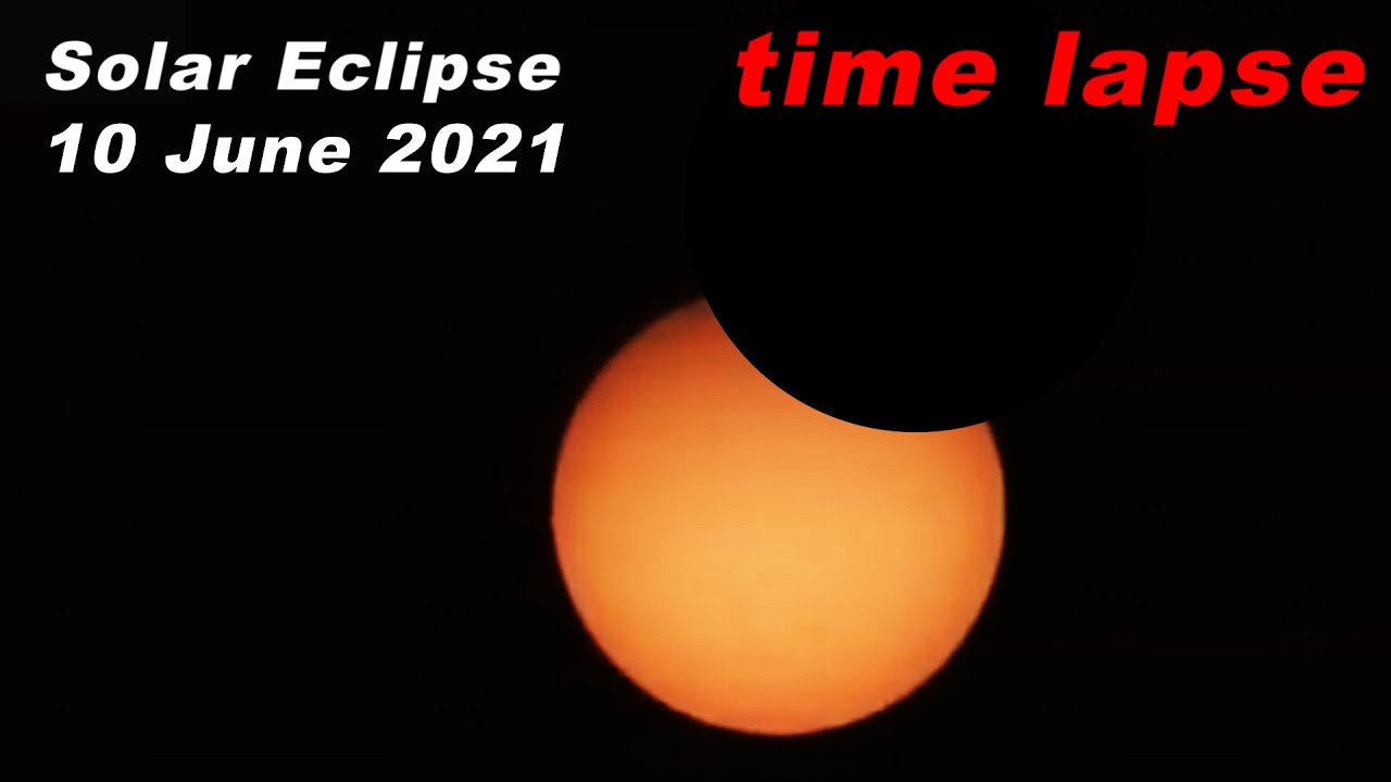 Partial Solar Eclipse 10 June 2021 🇩🇪 - Timelapse video #Shorts - YouTube