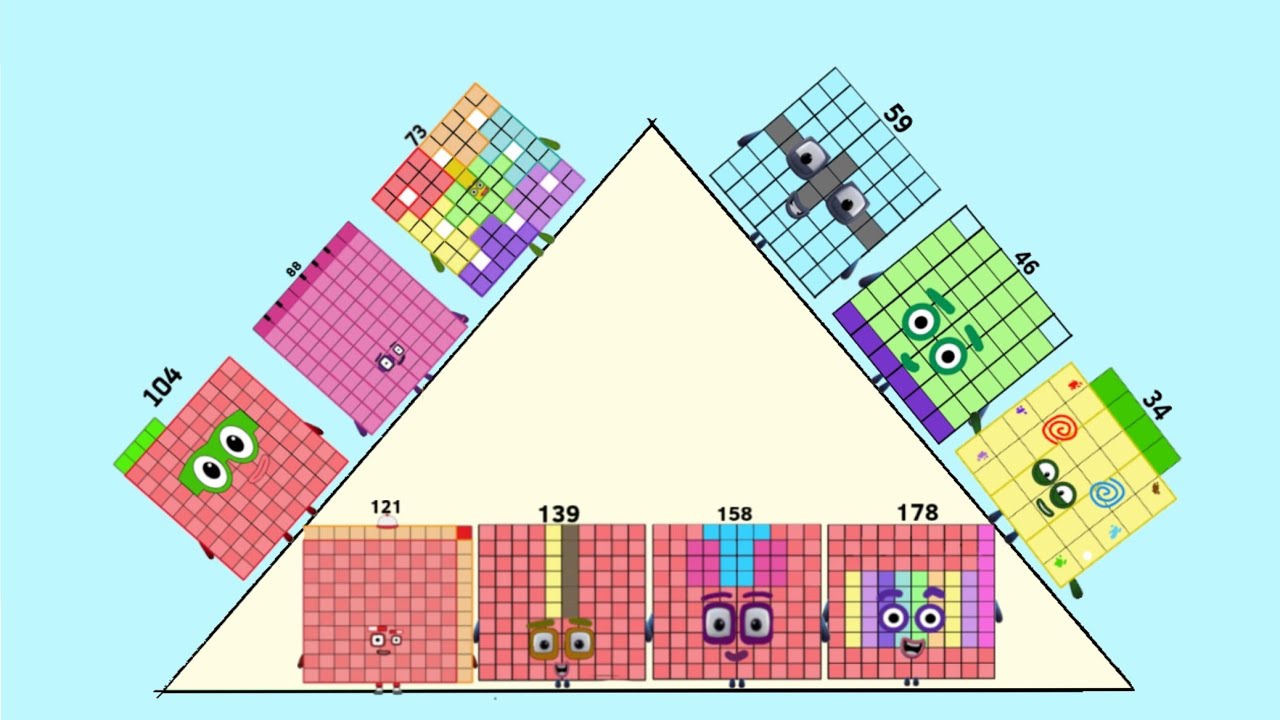 Numberblocks 23 add 11 to 20 And generate new numbers from 34 to 178 ...