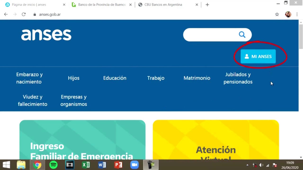 Como cambiar el CBU en #Anses - YouTube