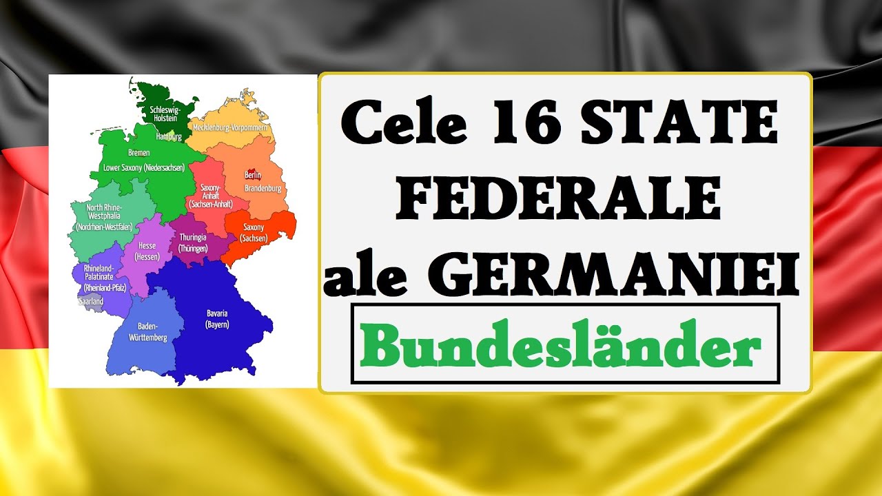 Invata Germana | Cele 16 STATE FEDERALE ale Germaniei - Deutsche ...