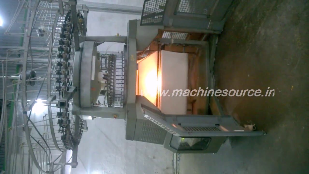 used Knitting machine TERROT RIB - YouTube