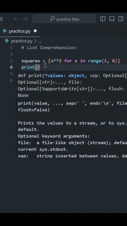 List Comprehension Python Pythonprogrammingcodinglearnpython Pythonforbeginners Youtube