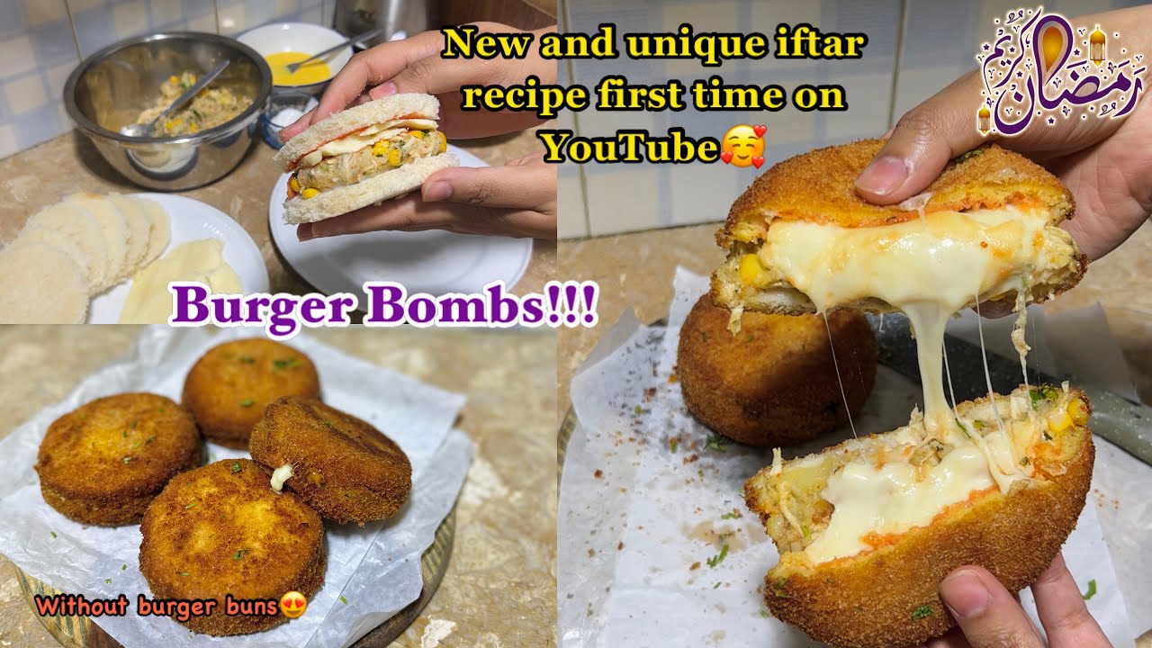 Iftar Special “Burger Bombs” Recipe first time on YouTube(without ...
