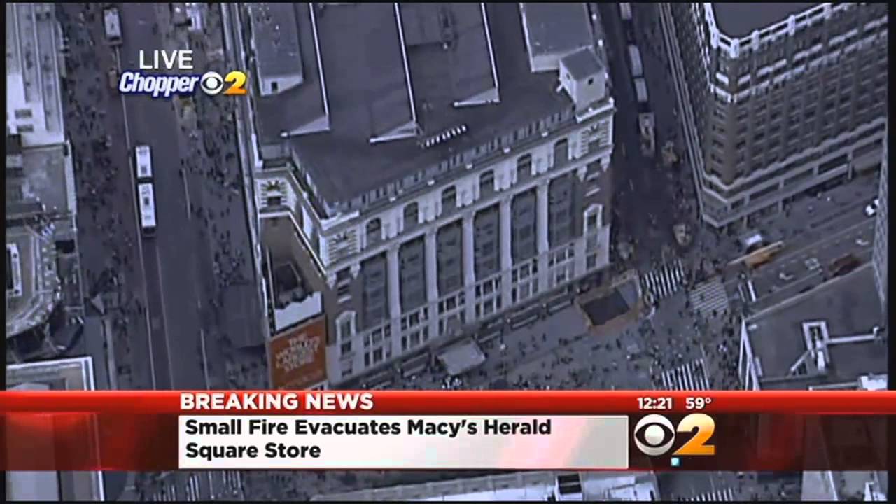 Macy's Evacuated Due To Loading Dock Fire - YouTube