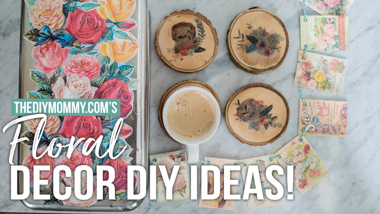 DIY Floral Home Decor Ideas You Can Make with a Printer - YouTube