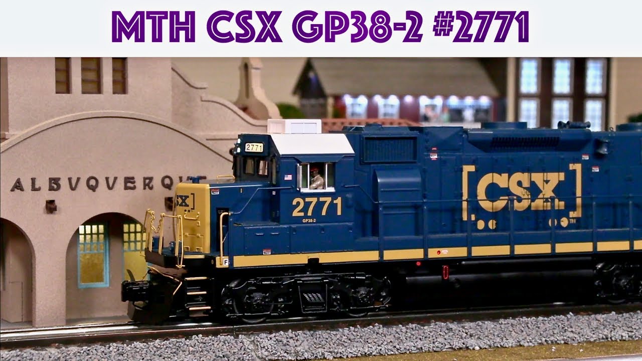 MTH CSX GP38-2 #2771 - YouTube