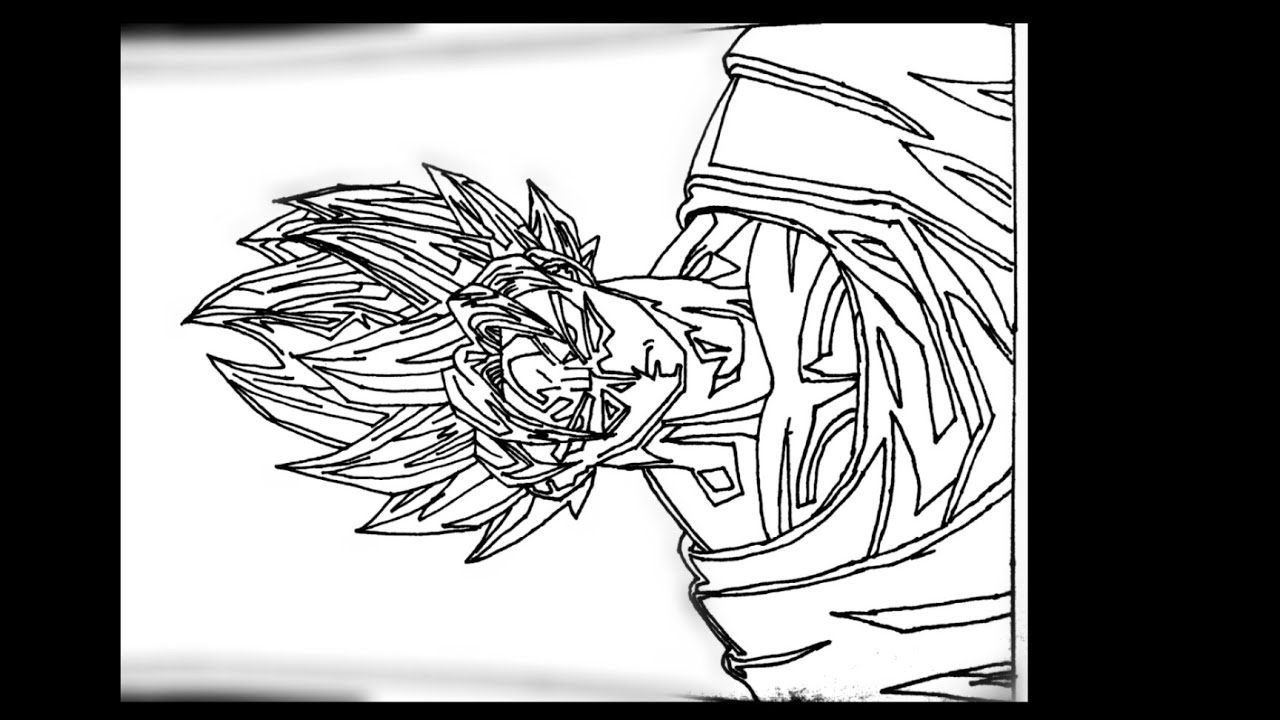 How To Draw Goku Super Saiyan Yellow-Step By Step Tutorial! - YouTube