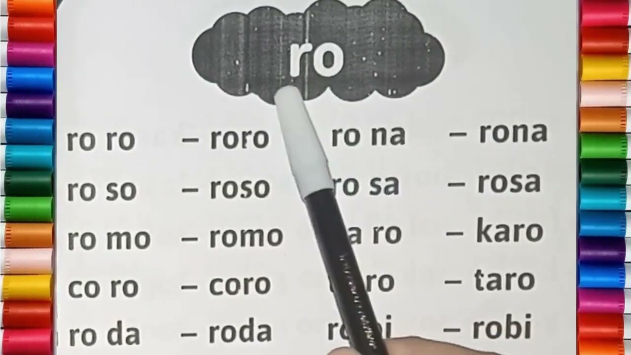 BELAJAR MEMBACA KATA DENGAN 2 SUKU KATA AWALAN P DAN R UNTUK TK, PAUD ...