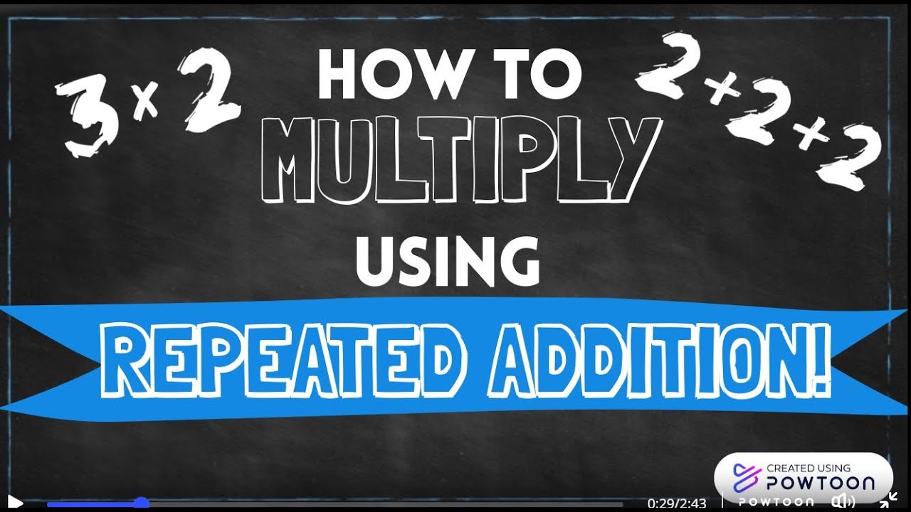 How To Multiply Using Repeated Addition YouTube How To Multiply Using Repeated Addition YouTube