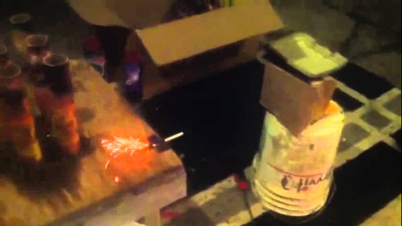 Homemade Fireworks and blowing stuff up - YouTube