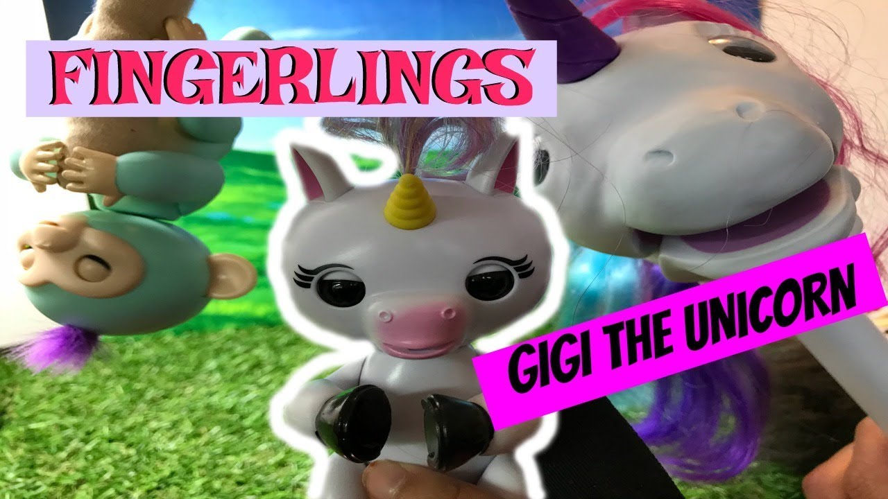 Unboxing Fingerlings GIGI the unicorn || with Uni the Unicorn - YouTube