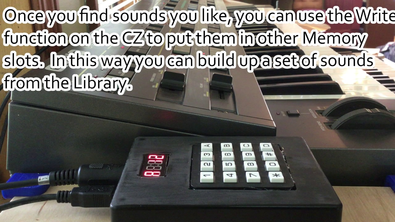 Casio CZ Series Patch Library Prototype - YouTube