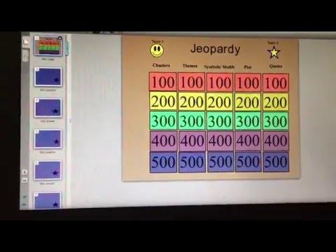 Jeopardy Smartboard lesson - YouTube
