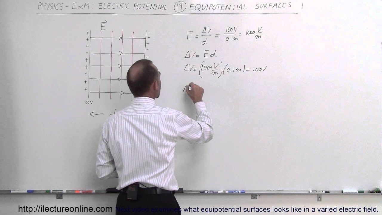 Physics 38 Electrical Potential (19 of 22) Equipotential Surfaces ...