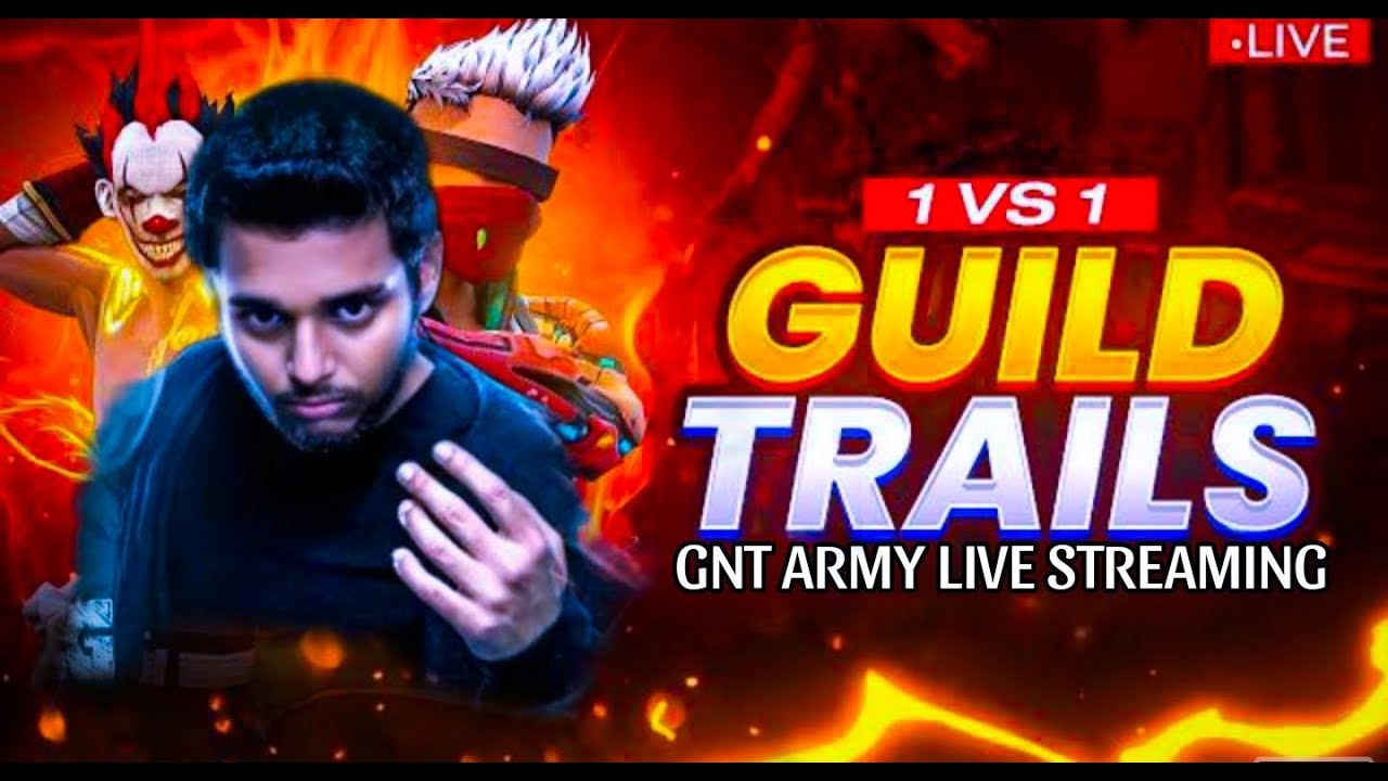 TEAM GUNTUR Guild Test ff live in telugu in GNT ARMY GUYS FF LIVE 😎# ...