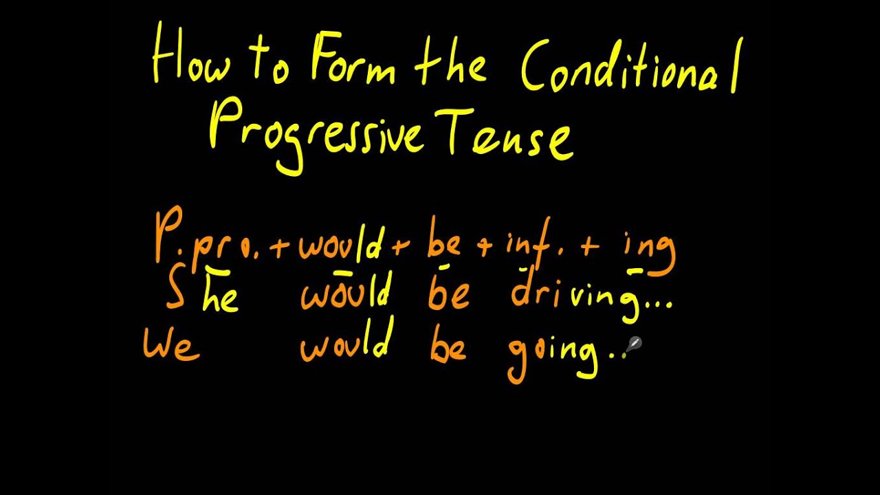 How To Form the Conditional Progressive (Conditional Continuous) - YouTube