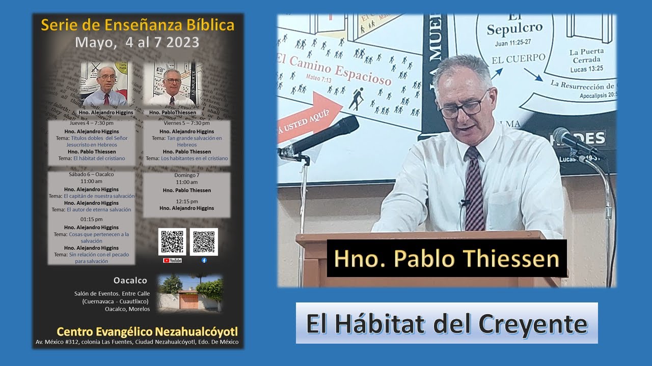 EL HÁBITAT DEL CRISTIANO - Hno. Pablo Thiessen - YouTube