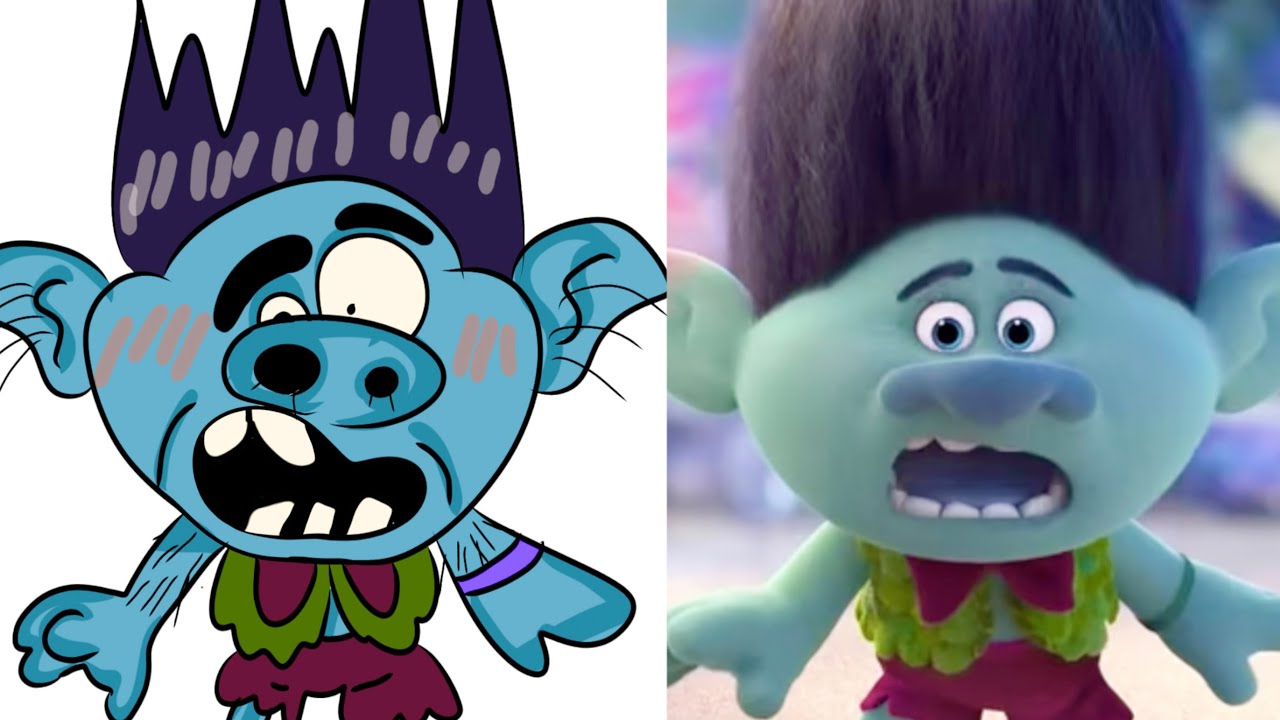 Branch’s perfect gift disaster drawing memes 🧌trolls holiday in harmony ...