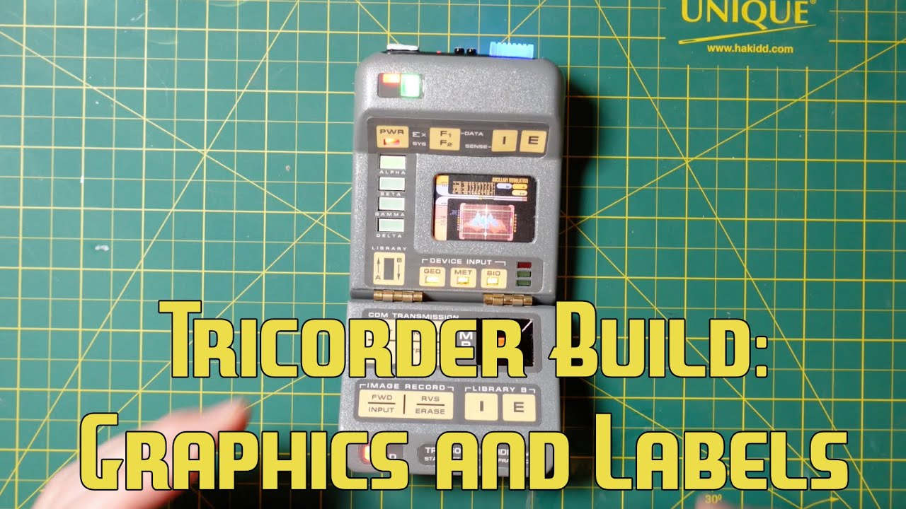 Tricorder Build Tutorial, Adding the Graphics and Finishing - YouTube