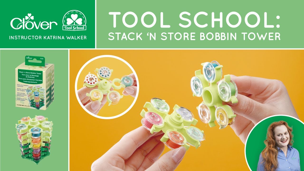 Tool School: Stack 'n Store Bobbin Tower - YouTube