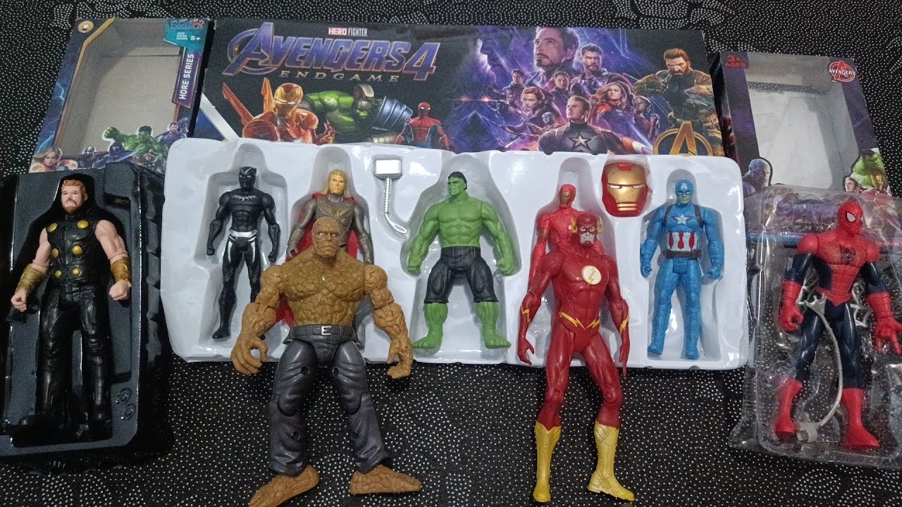 8 minutes satisfying with unboxing superhero toys thing flash spider ...
