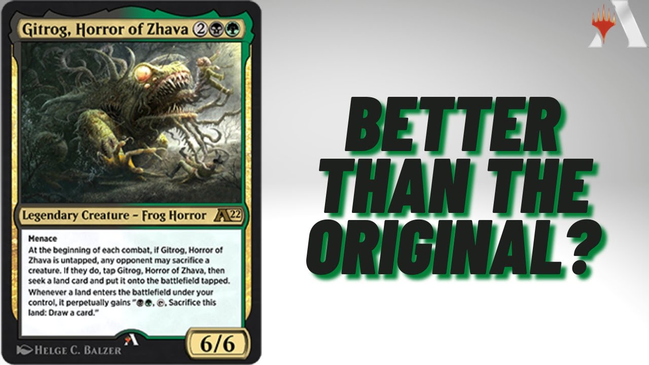 I BUILT HIM SO YOU DON'T HAVE TO | Gitrog, Horror of Zhava Magic Arena ...