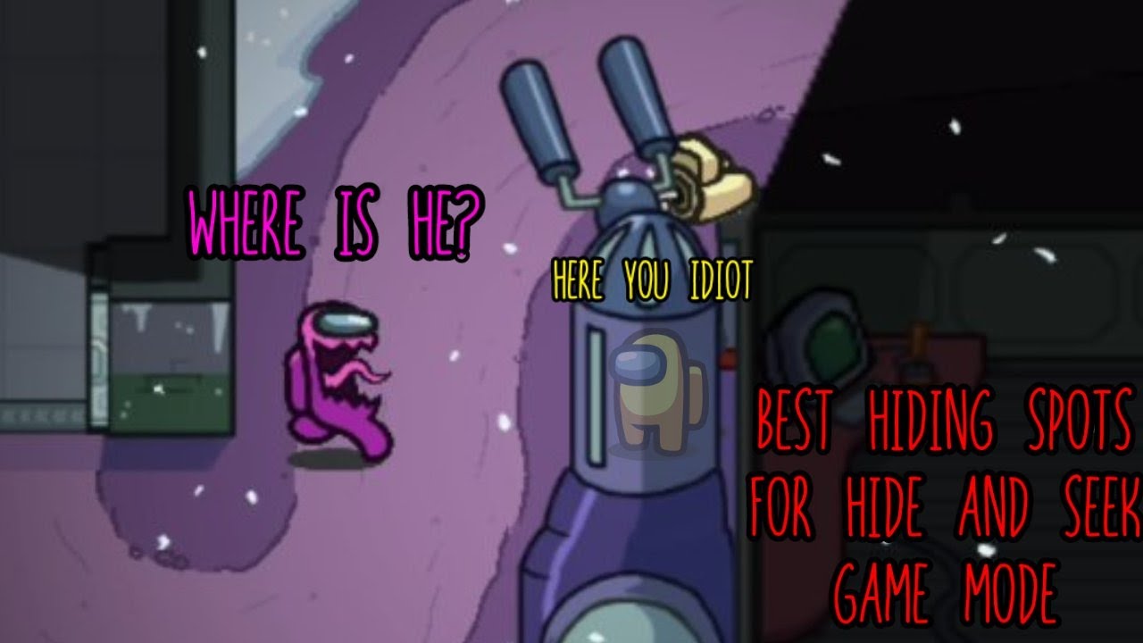 The best hiding spots for among us hide and seek game mode - YouTube