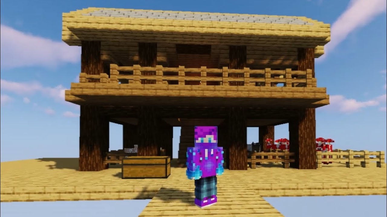 I build house in my one block | minecraft one block series part 4 ...