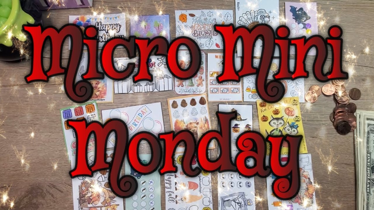 Micro Mini Monday🎃Saving $25 🕷️Week 2 October - YouTube