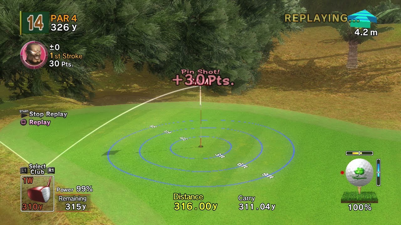 HD Replay // Flag Shot Par 4 Hole-in-One #1 - Hot Shots Golf: Out of ...