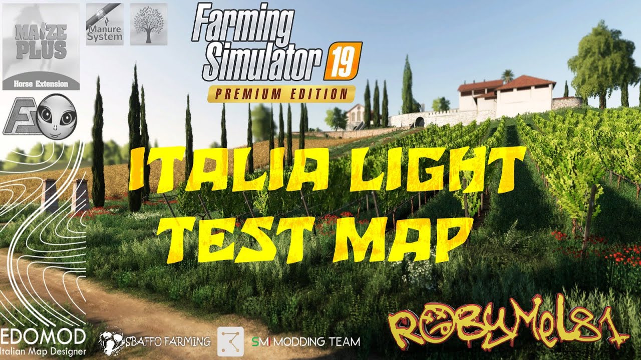 FARMING SIMULATOR 19 - ITA - ITALIA LIGHT - Test Map (Solo Pc) - YouTube