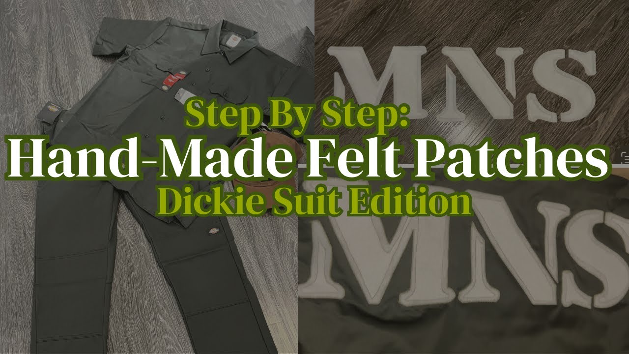 DIY: Sewing Letter Patches from Scratch || Felt Patches for Dickie Suit ...