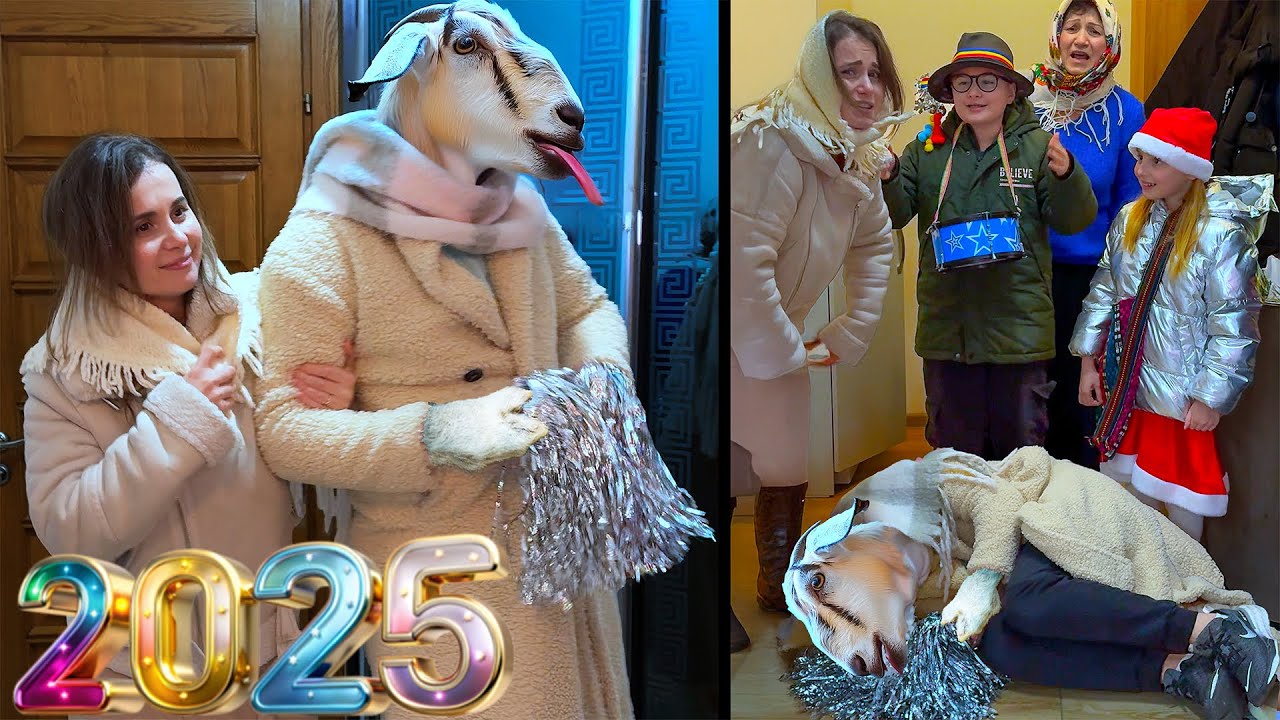 Cu capra pe la case de anul nou 😅 2025 - YouTube