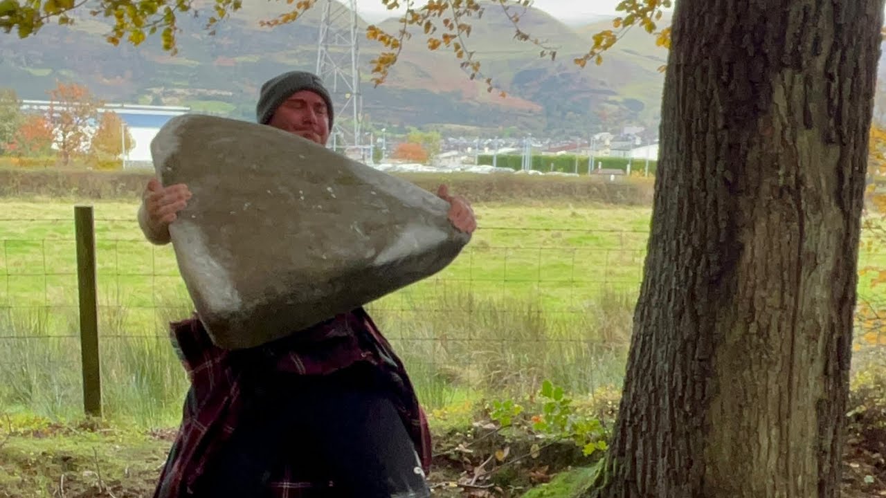 177.5kg (391lbs) Glenochil Stone to chest and a wee walk. #stonelifting ...