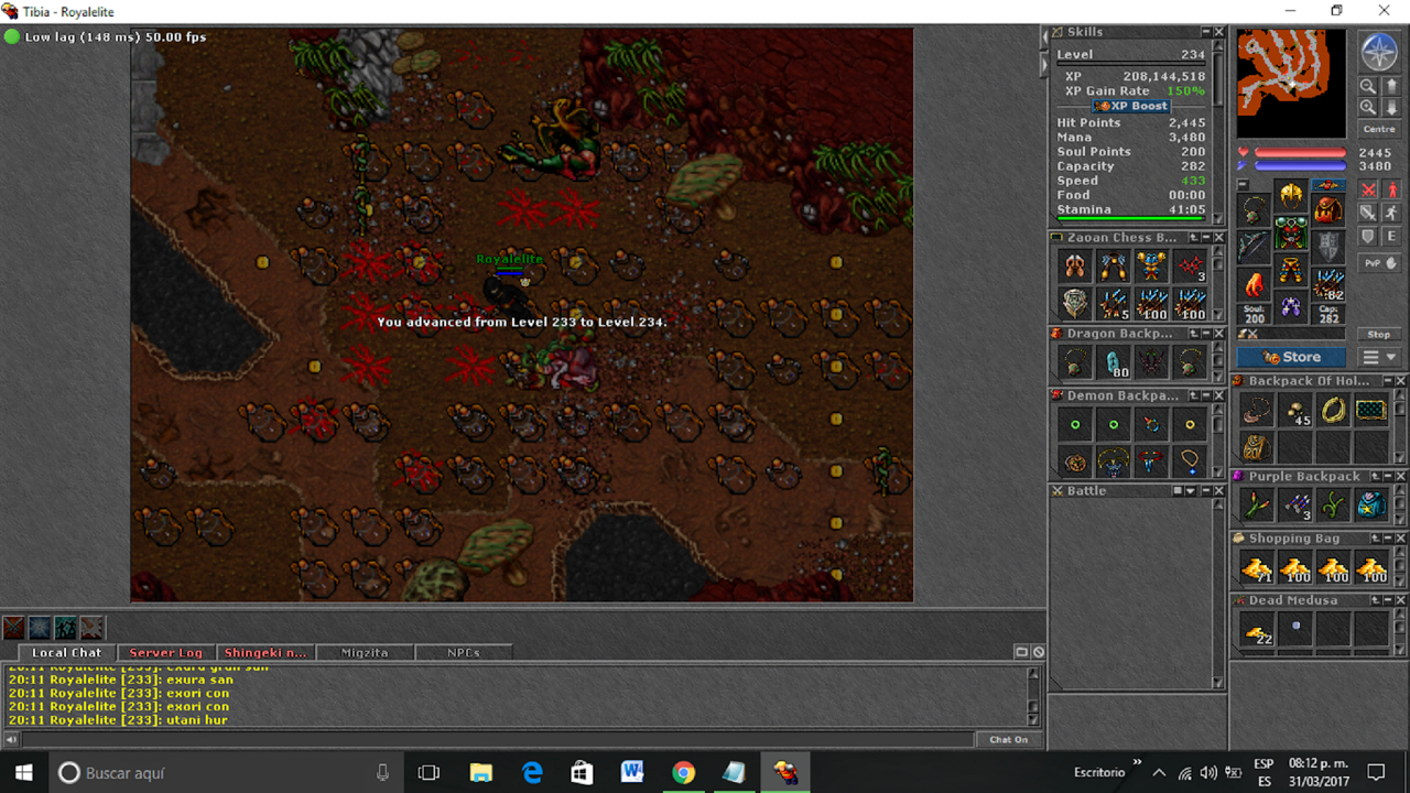 TIBIACRACK RL- noctera nuevo server haciendo feria para tibia coins ...