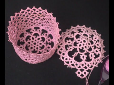#shuttletatting# Tatting gift box\\ tatting handmade lace - YouTube