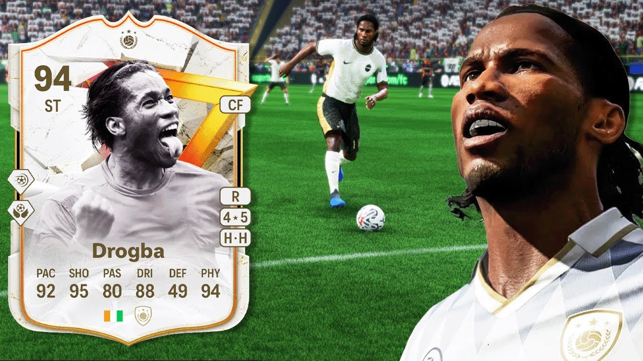 94 GOLAZO ICON DIDIER DROGBA IS INSANE IN EA FC 24!! - YouTube